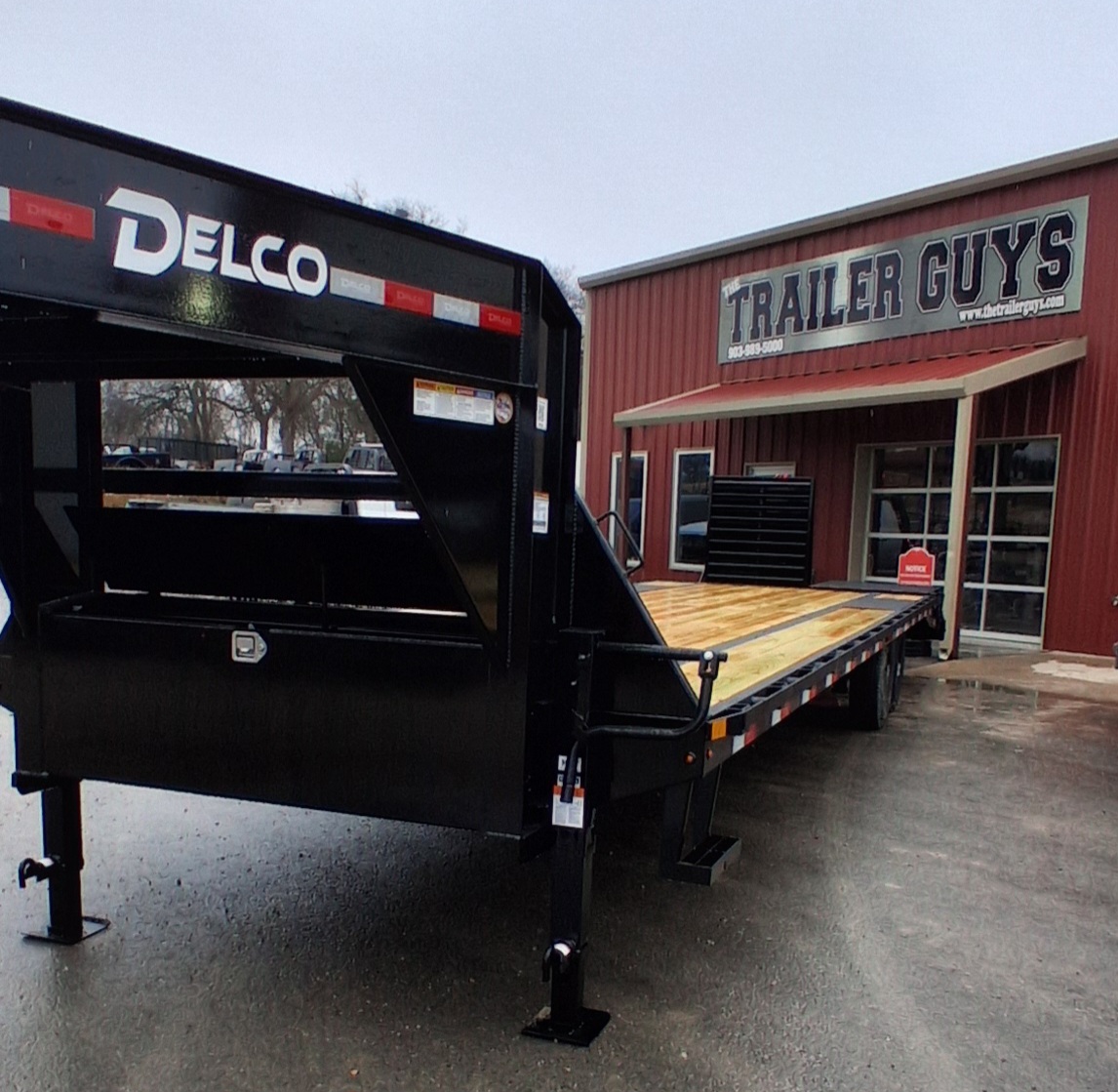 2026-Delco-102"X32'-GN-FLATBED-TRAILER-MR-043959 | Texas Trailer Dealership